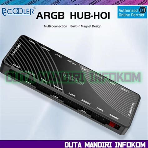 Jual PCCooler H01 I H 01 ARGB Fan HUB 8 Ports PWM Jakarta Pusat Duta Mandiri Infokom
