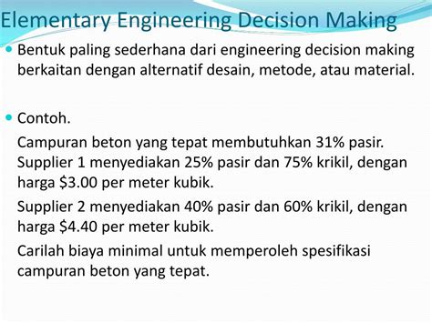 Ppt Engineering Decision Making Powerpoint Presentation Free Download Id 3743779
