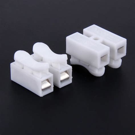 Pcs Lot Terminal Blocks Push Wire Connector P Female Butt Joint Terminal Pressure Plate In