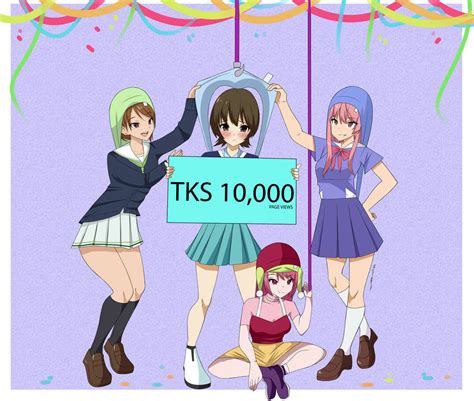 Yuka X Lucy X Riko X Yuno 10k Wedgie Celebration By Wedgiemask75 On