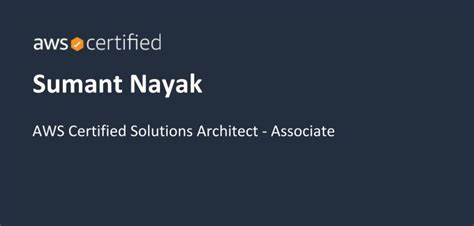 Sumant Kumar Nayak On Linkedin I Am Happy To Share That I Successfully Completed The Aws