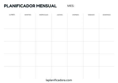 Planificador Mensual 💜 Para Imprimir