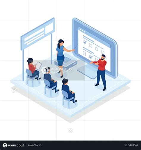 Executive Manager Planning And Monitoring Presentation Illustration Free Download People