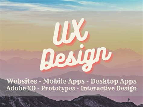 UI UX Prototypes For Apps And Websites In Adobe XD Upwork