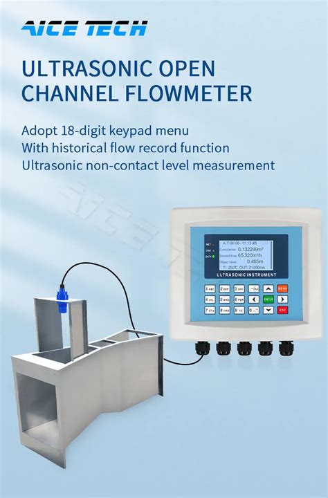 Aice Tech Parshall Trough Triangular Weir Flow Meter
