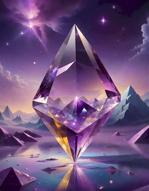 Premium Photo Crystal Prism In Dreamy Abstract Space