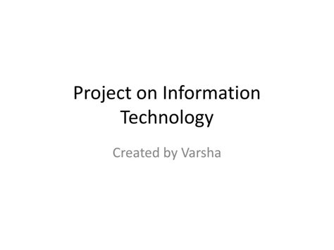 Ppt Information Technology Powerpoint Presentation Free Download