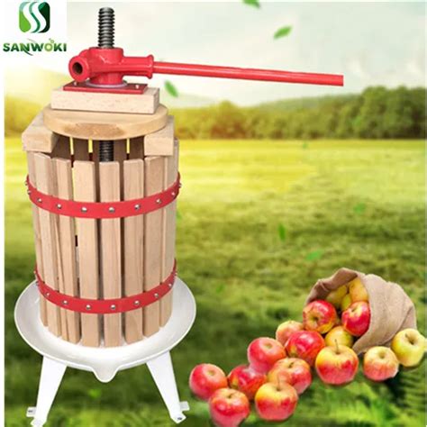 수동 6l 프레스 주스 기계 Diy 포도 와인 메이커 주스 잔류 물 분리 애플 프레스 Juicer 꿀 프레스 기계착즙기