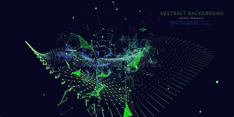 Abstract Technology Background With Polygonal Grid Technology Analytics Algorithms Data