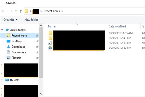 Adding Recent Items To File Explorer And Opensave Dialogs In Windows