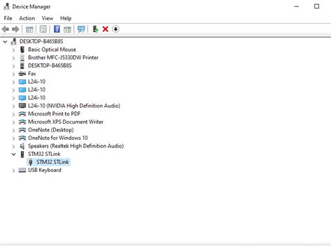 Solved St Link V2 Appears As A Usb Device Instead Of A Co Stmicroelectronics Community