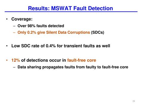 Ppt Mswat Hardware Fault Detection And Diagnosis For Multicore