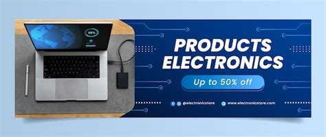 Free Vector Electronics Store Template Design