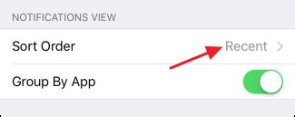 How To Sort IOS Notifications By App Instead Of Time