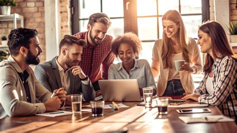 3d Candid Ai Enhanced Content Strategy Concept Marketing Team Collaborating On Datadriven