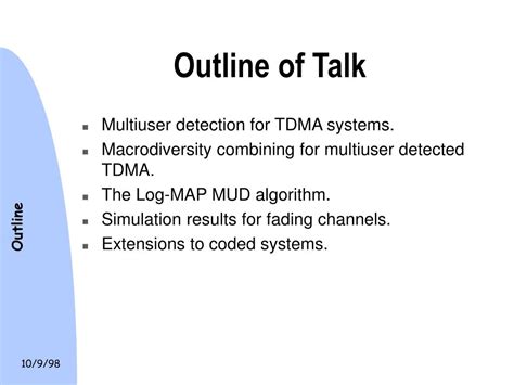 Ppt Multiuser Detection With Base Station Diversity Powerpoint