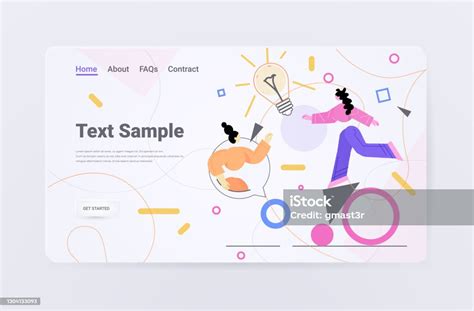 라이트램프 신아이디어 크리에이티브 프로젝트 스타트업 컨셉을 들고 있는 사업가 부부 가공의 인물에 대한 스톡 벡터 아트 및 기타 이미지 가공의 인물 개념 경영자