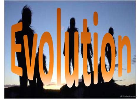 8 Evolution English Esl Powerpoints