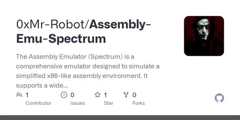 Github 0xmr Robotassembly Emu Spectrum The Assembly Emulator