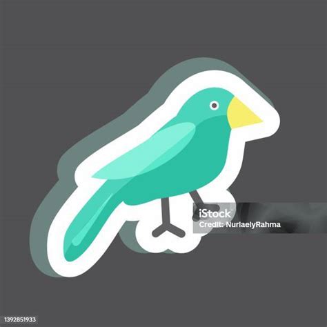 스티커 참새 봄 기호에 적합합니다 편집 가능한 간단한 디자인 디자인 템플릿 벡터 간단한 기호 그림 검은색에 대한 스톡 벡터 아트