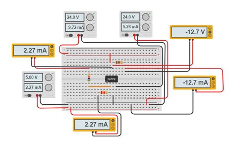 Circuit Design Deney5 Eviren Opamp Devresi Tinkercad