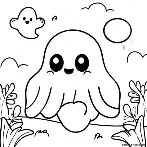 Cute Ghost Coloring Page Coloring Page Free Printable Pdf Coloring