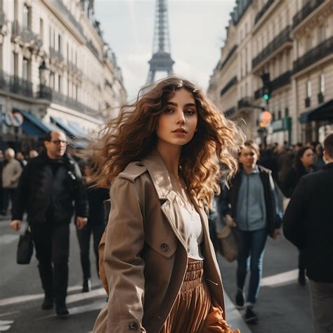 Premium Photo A Girl Traveling In Paris