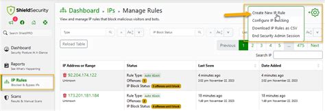 IP Rules Section How To Use IP Management And Analysis Tool Shield Security For WordPress
