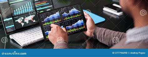 KPI Business Analytics Data Dashboard Stock Photo Image Of Predictive Computer