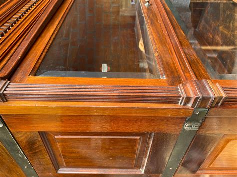 Tall Solid Mahogany Serpentine Globe Wernicke Bookcase For Sale At 1stdibs