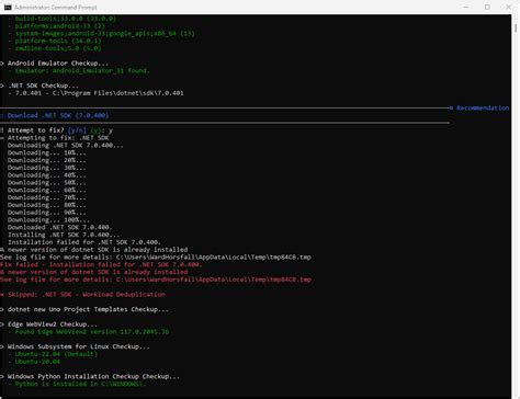 Issue Uno Check 11410 A Newer Version Of Dotnet Sdk Is Already Installed · Issue 168