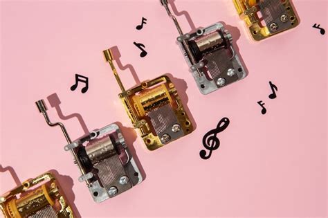 Free Photo View Of Tiny Music Boxes Collection