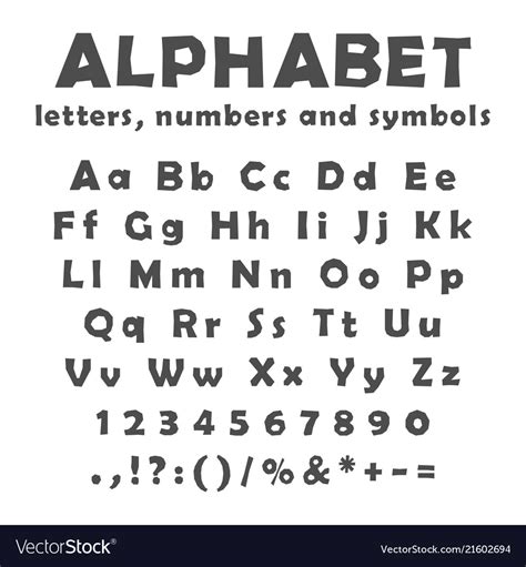 Alphabet Symbols