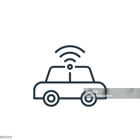 흰색 배경에 격리 된 자동차 벡터 아이콘입니다 개요 웹 사이트 디자인 및 모바일 응용 프로그램 개발을위한 얇은 라인 자동차 아이콘 얇은 라인 자동차 윤곽선 아이콘 벡터