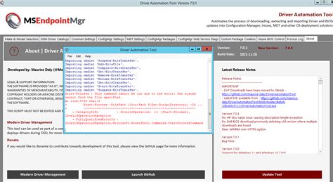 Issue Trying To Update Driverautomationtool · Issue 344 · Maurice Daly Driverautomationtool