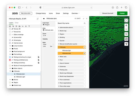 Hillshade MapGL 2GIS Documentation