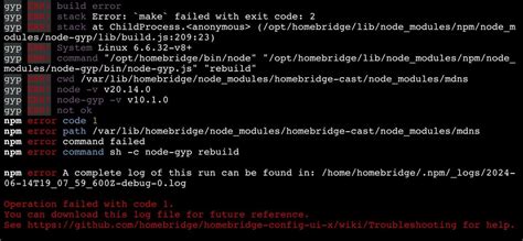 Installing Plug In Fails Rhomebridge