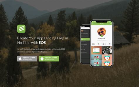 EOS A Responsive Bootstrap App Landing Page
