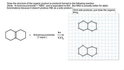Solved Draw The Structure Of The Organic Product Or Products
