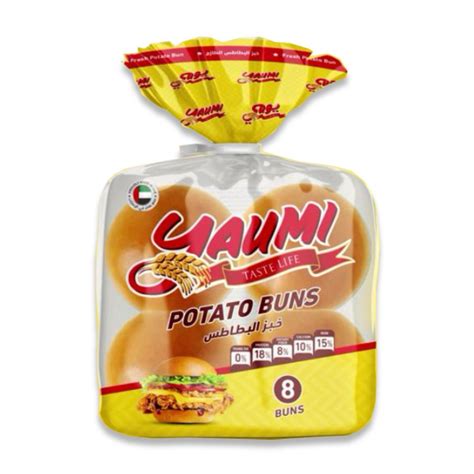 Buy Yaumi Potato Bun 8 Pieces 60g Online In Uae Talabat Uae