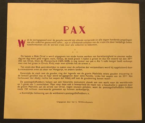 Belgium 1942 Orval Issue 1942 In Bound Presentation Catawiki