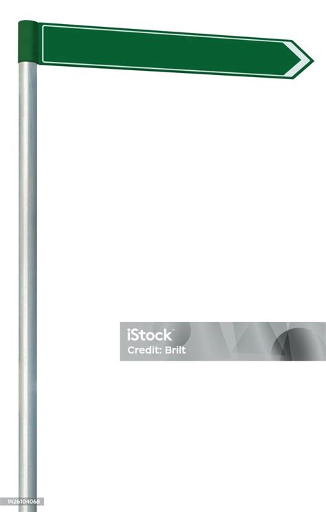 오른쪽 경로 방향 포인터 이 방법 도로 표지판 녹색 고립 된 길가 간판 빈 빈 복사 공간 배경 흰색 교통 화살표 프레임 회색 극 포스트 큰 상세한 수직 근접 촬영 가리키기에