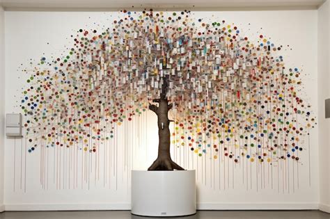 Tree Of Knowledge With Leaves Shaped Like Data Graphs Representing The