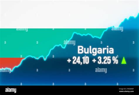 Bulgaria Stock Market Up Rising Chart Bulgaria Stock Market Up
