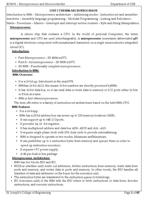 micro processor pdf assembly language central processing unit