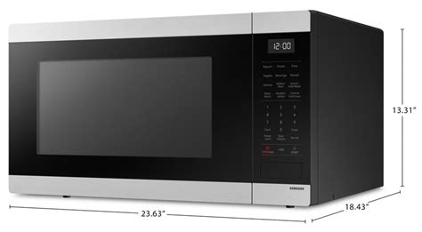 Samsung 19 Cu Ft Countertop Microwave With Sensor Cooking Ms19