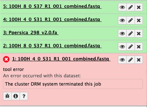 The Cluster DRM System Terminated This Job Occasionally Issue Heh ML GalaxyQueue GitHub