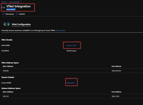 Getting The Vnet Subnet Id Of Vnet Integrated Functionappwebapp