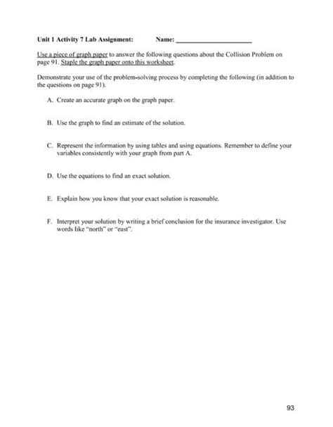 unit 1 activity 7 lab assignment name use a piece