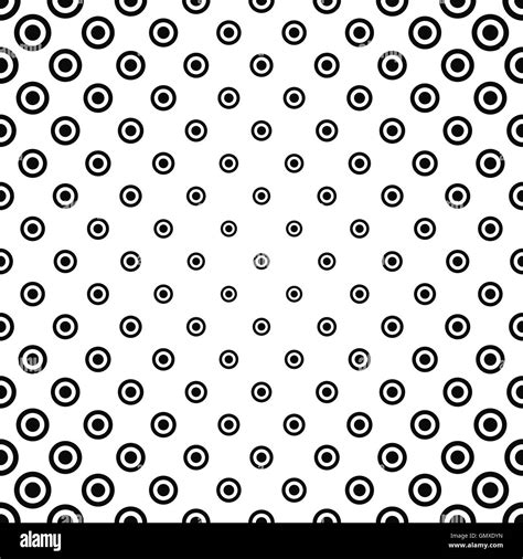 Black White Seamless Circle Pattern Stock Vector Image And Art Alamy